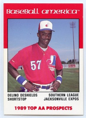 1989 Baseball America Top AA Prospects - #15 - Delino DeShields ...