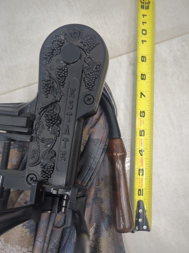 Vintage 022849 Tabletop Wine Bottle Opener w/ Wood Stand Corkscrew Rare ...