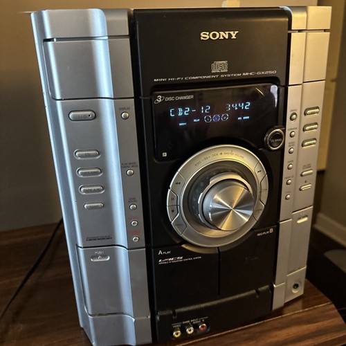 Sony MHC-GX250 Mini Hi-Fi Shelf Stereo System Radio CD Changer tape ...