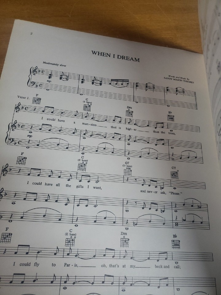 Crystal Gayle when i Dream sheet music | eBay