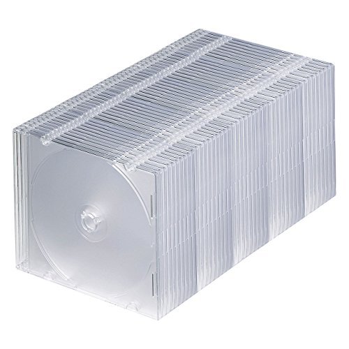 50 pcs Sanwa Jewel CD DVD BD Slim Type Case FCD-PU50C polystyrene Clear ...