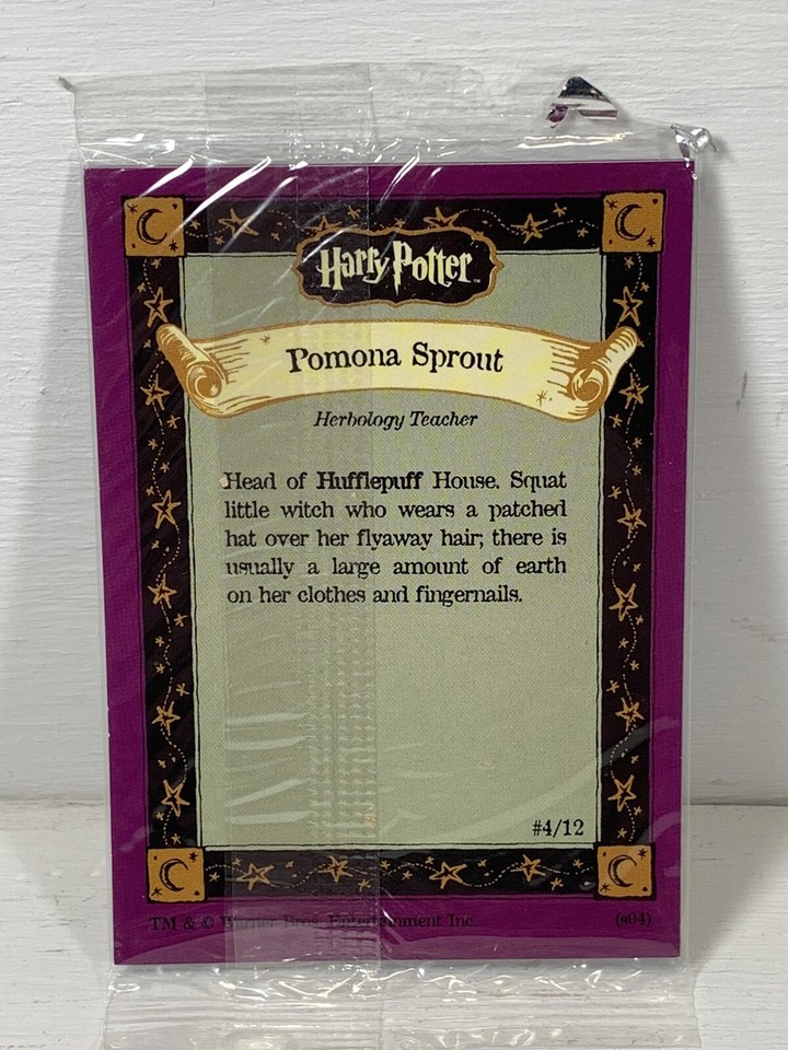 Harry Potter Chocolate Frog Cards Illustrated Holographic “Sprout” NIP ...