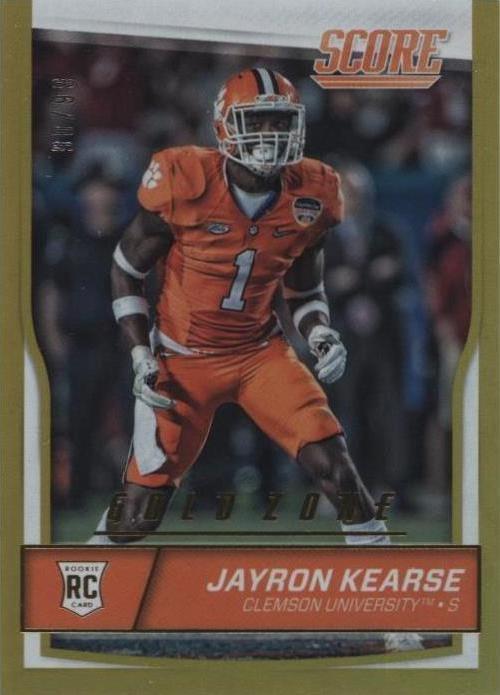 2016 Score - Rookies Jayron Kearse #419 Jumbo Gold Zone /99 (RC) for ...