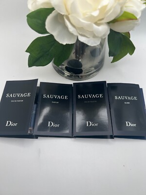 Dior Sauvage Perfume Sample Set Elixir, Parfum, EDT, EDP - 4 Sample ...
