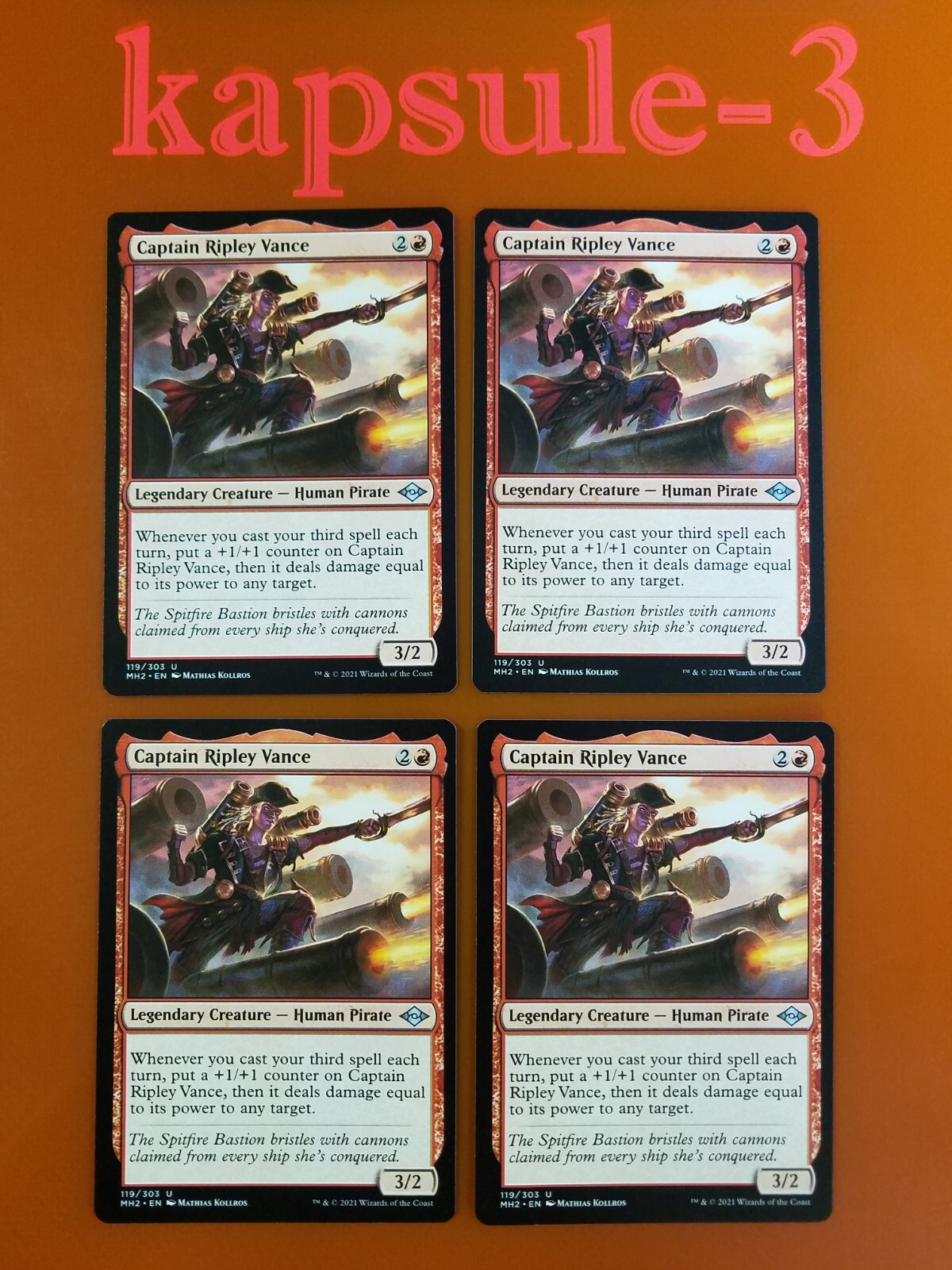 4x Captain Ripley Vance | Modern Horizons 2 | MTG Magic Cards | eBay