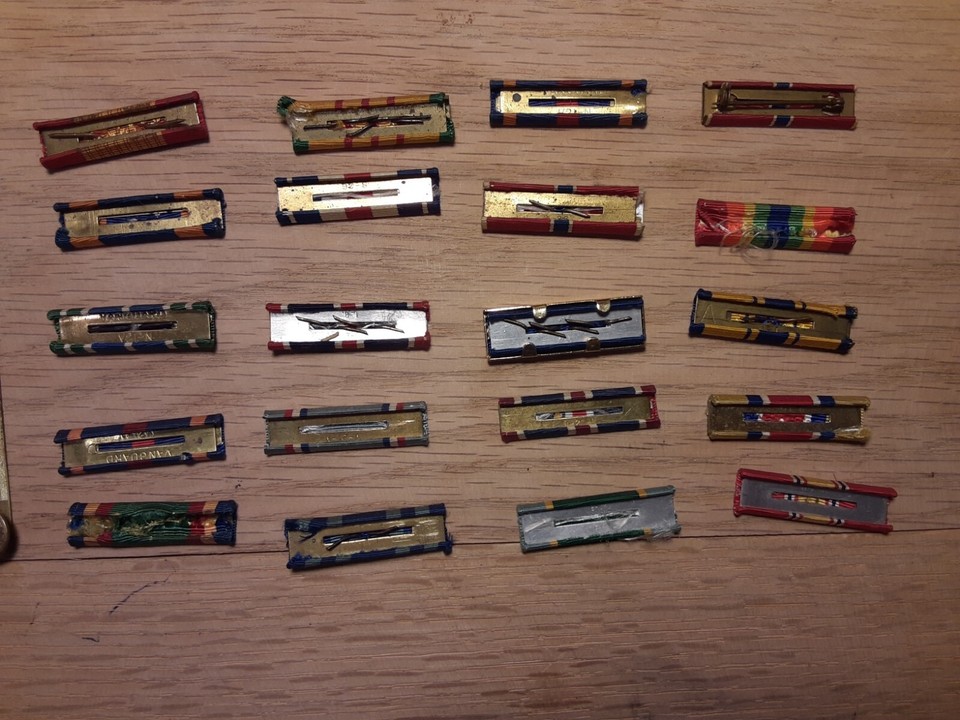 VTG USA Army Military WWII Korean & Vietnam War Ribbon Bars Lot | eBay