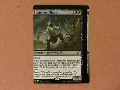 MTG Magic Puppeteer Clique Foil x1 MM2 NFC Miscut | eBay