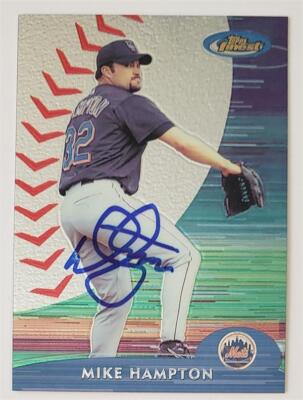 Mike Hampton autographed baseball card (New York Mets) 2000 Topps ...