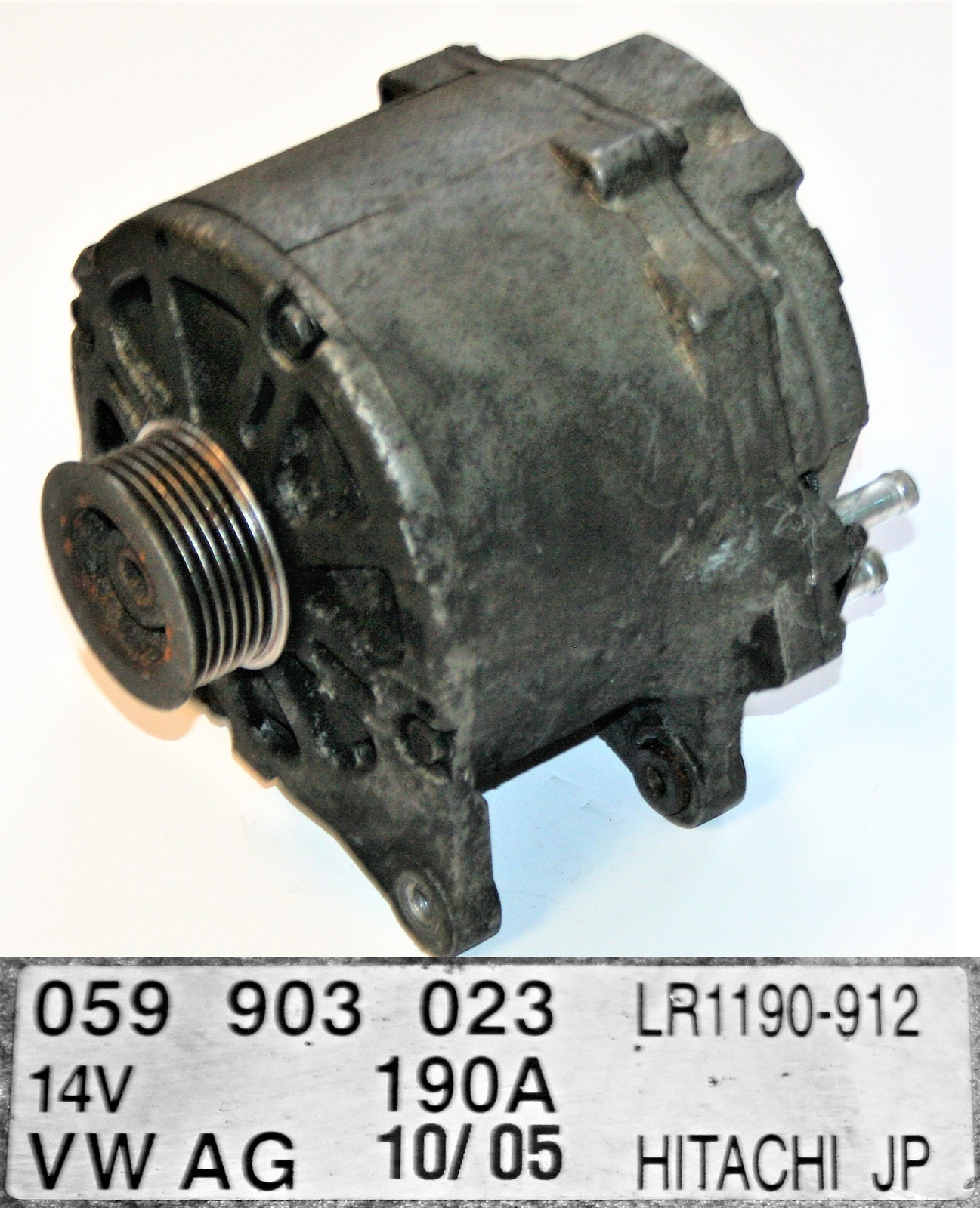 VW Touareg 02-06 3.0 TDI Water Cooled Alternator 190a 059903023 for ...