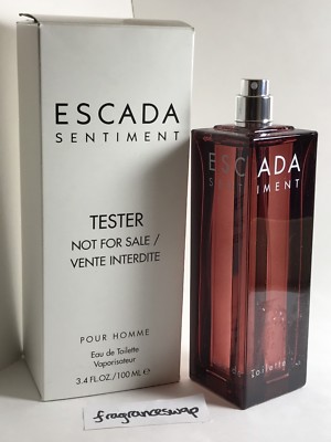 ESCADA SENTIMENT FOR MEN 100ML/3.4OZ EAU DE TOILETTE SPRAY RARE ...