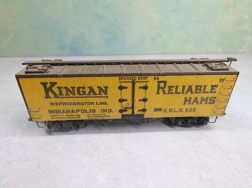 HO 37' Wooden Reefer Kingan Reliable Hams #825 Wood Built Kit Weathered ...