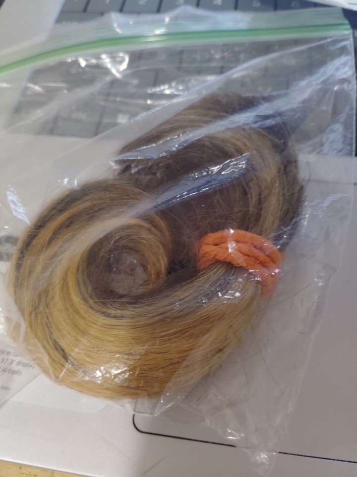 Brown/Light Brown Cut Ponytail Human Hair For Doll Hair | eBay