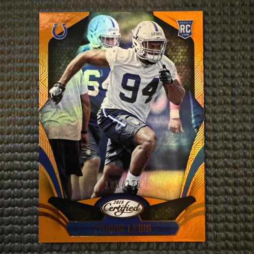 Tyquan Lewis RC 2018 Certified Mirror Orange # 191 | eBay