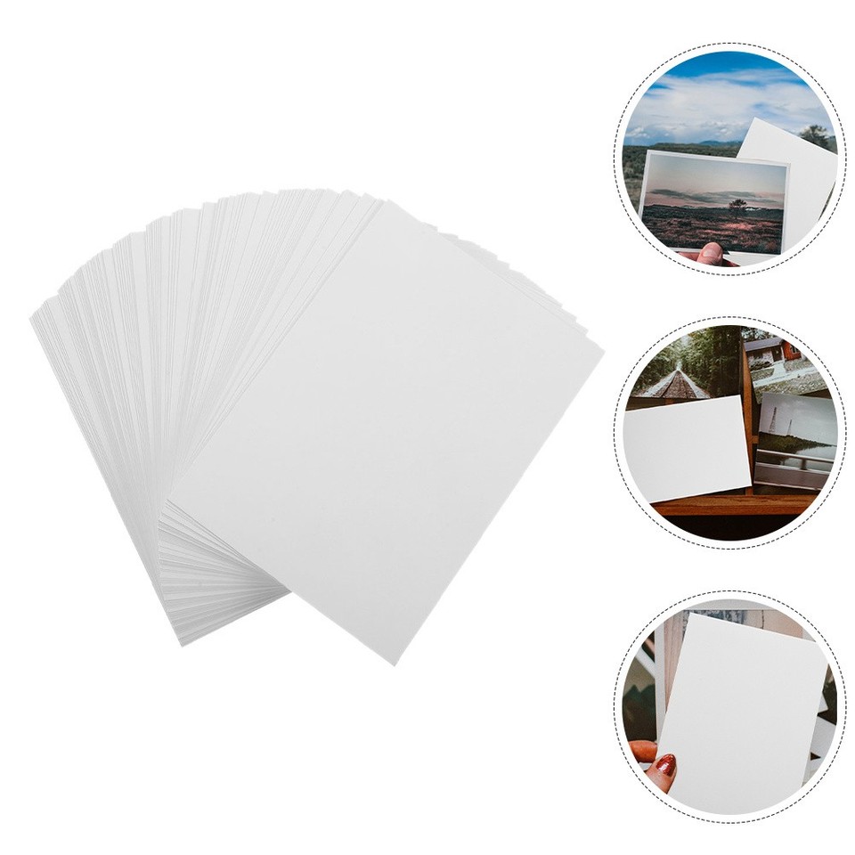 100 Pcs Photo Printing Paper Printer High Glossy Photographic Papers ...