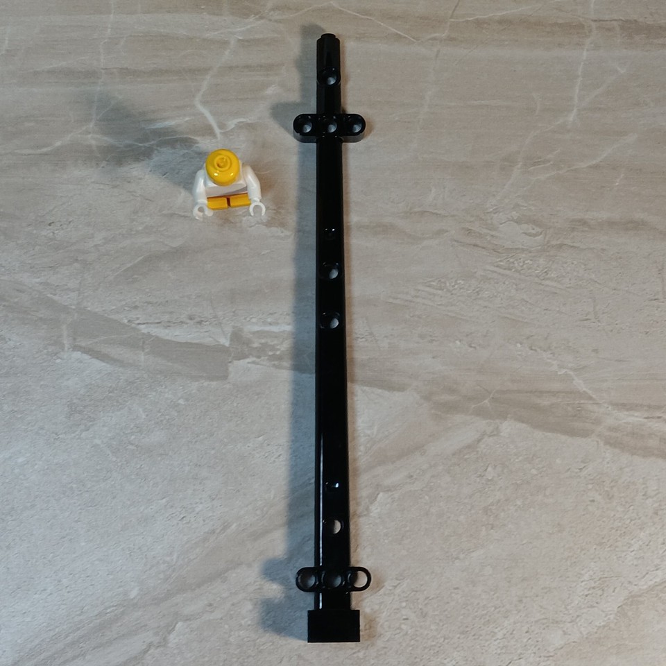 LEGO Tall Ship MAST 2x2x20 Pirate Black Sail Support Loops Ninjago Boat ...