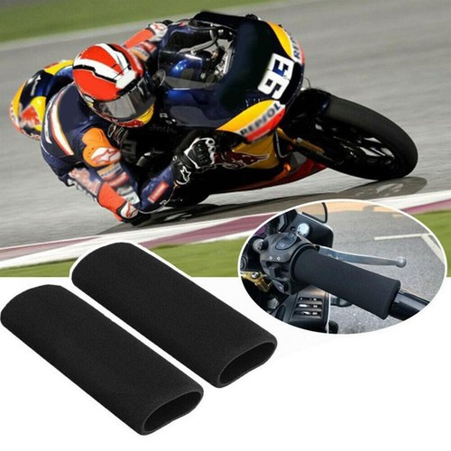 Motorbike Motorcycle Slip-On Foam Anti Vibration Comfort Handlebars ...