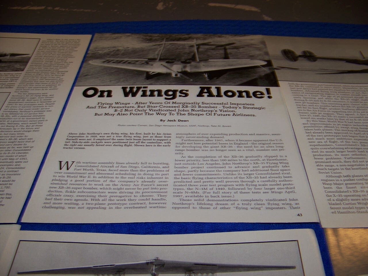 FLYING WING HISTORY "ON WINGS ALONE!"..HISTORY/PHOTOS/DETAILS (630HH ...