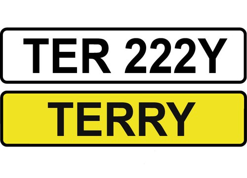TER 222Y - TERRY - CHERISHED NUMBER PLATE ON RETENTION | eBay