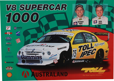 Anthony Tratt & Alan Jones Poster Paul Little Racing V8 Supercar ...