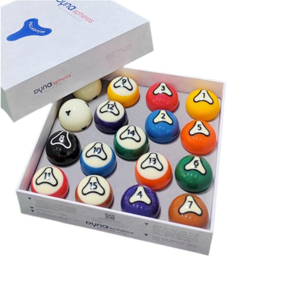 Belgium DYNASPHERE Phenolic Billiard Pool 17 Balls Set 2-1/4"(PALLADIUM ...