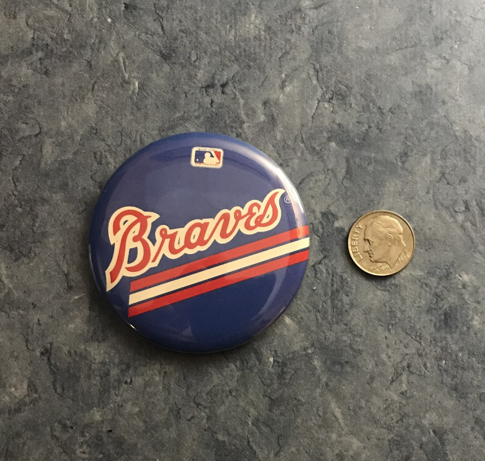 Vintage MLB Major League Baseball Atlanta Braves Souvenir Pinback ...