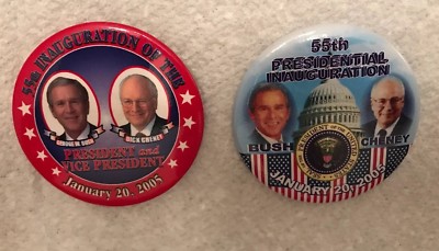 55TH PRESIDENTIAL INAUGURATION / BUSH-CHENEY 2005 Inaugural Buttons | eBay