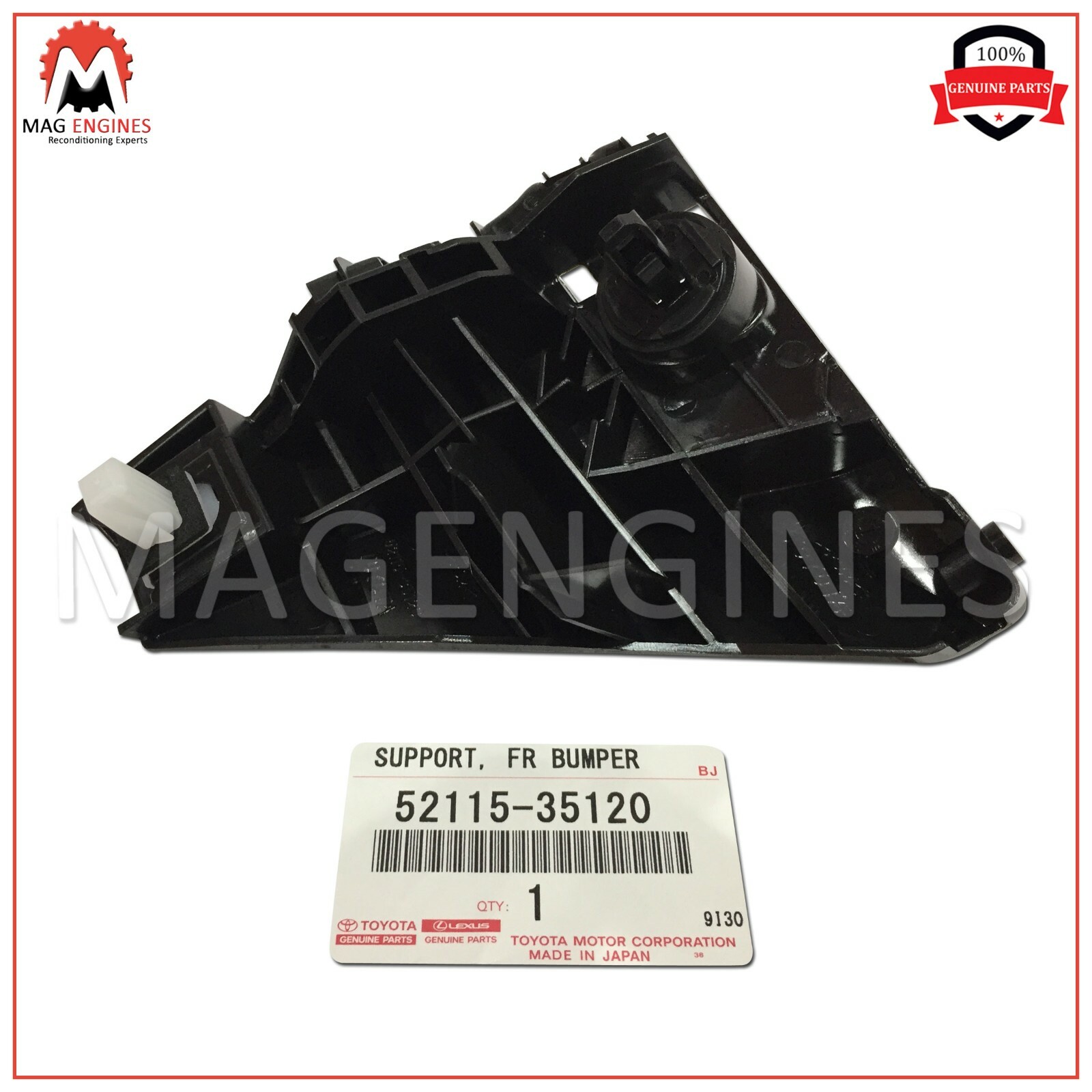52115-35120 GENUINE OEM SUPPORT, FRONT BUMPER SIDE, RH 5211535120 | eBay