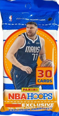 PANINI NBA HOOPS 2024-25 BASKETBALL VALUE FAT (30 CARD) PACK | eBay
