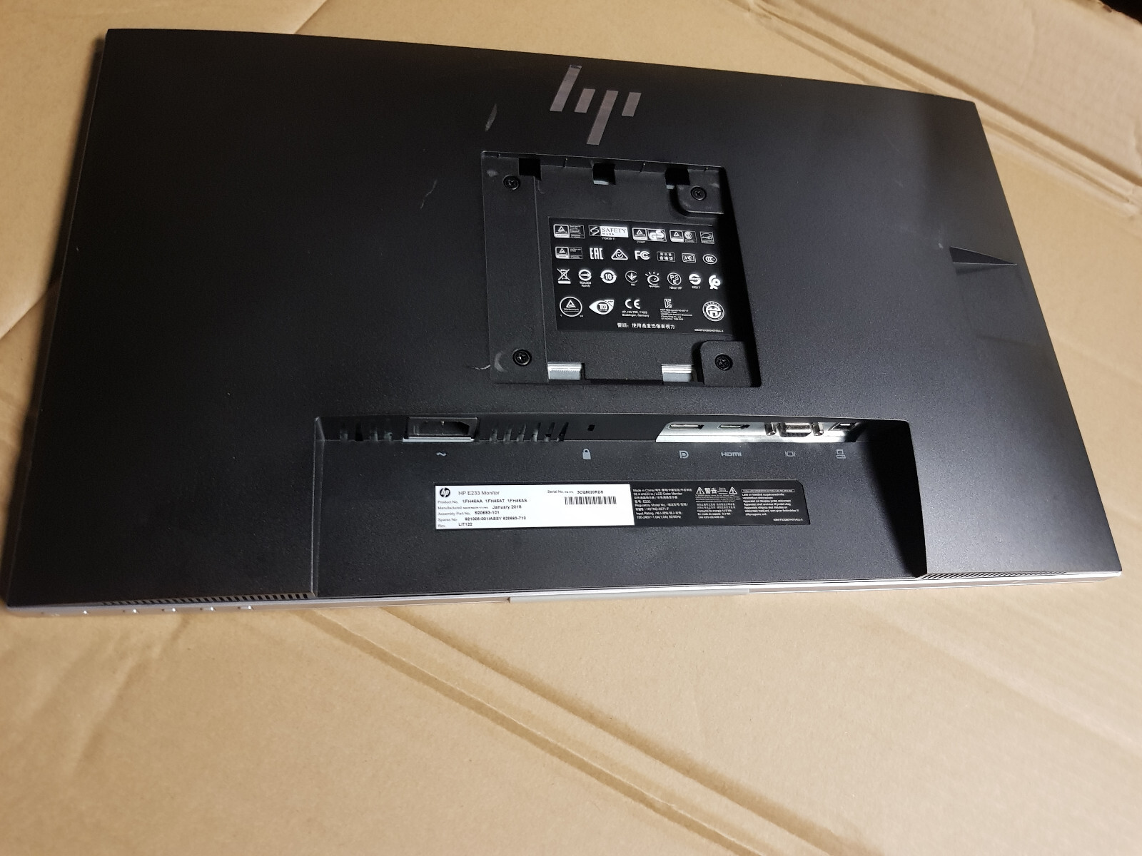 HP EliteDisplay E233 23" FHD 1080p Widescreen IPS Monitor -VGA HDMI ...