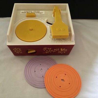2014 Toy Fisher Price Music Box Record Player Turntable with 2 Records ...