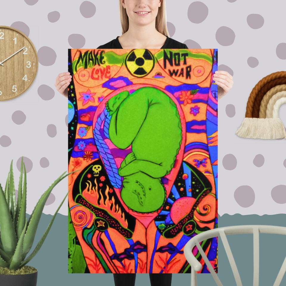 Psychedelic Trippy Baby Wall Art Poster Print | eBay
