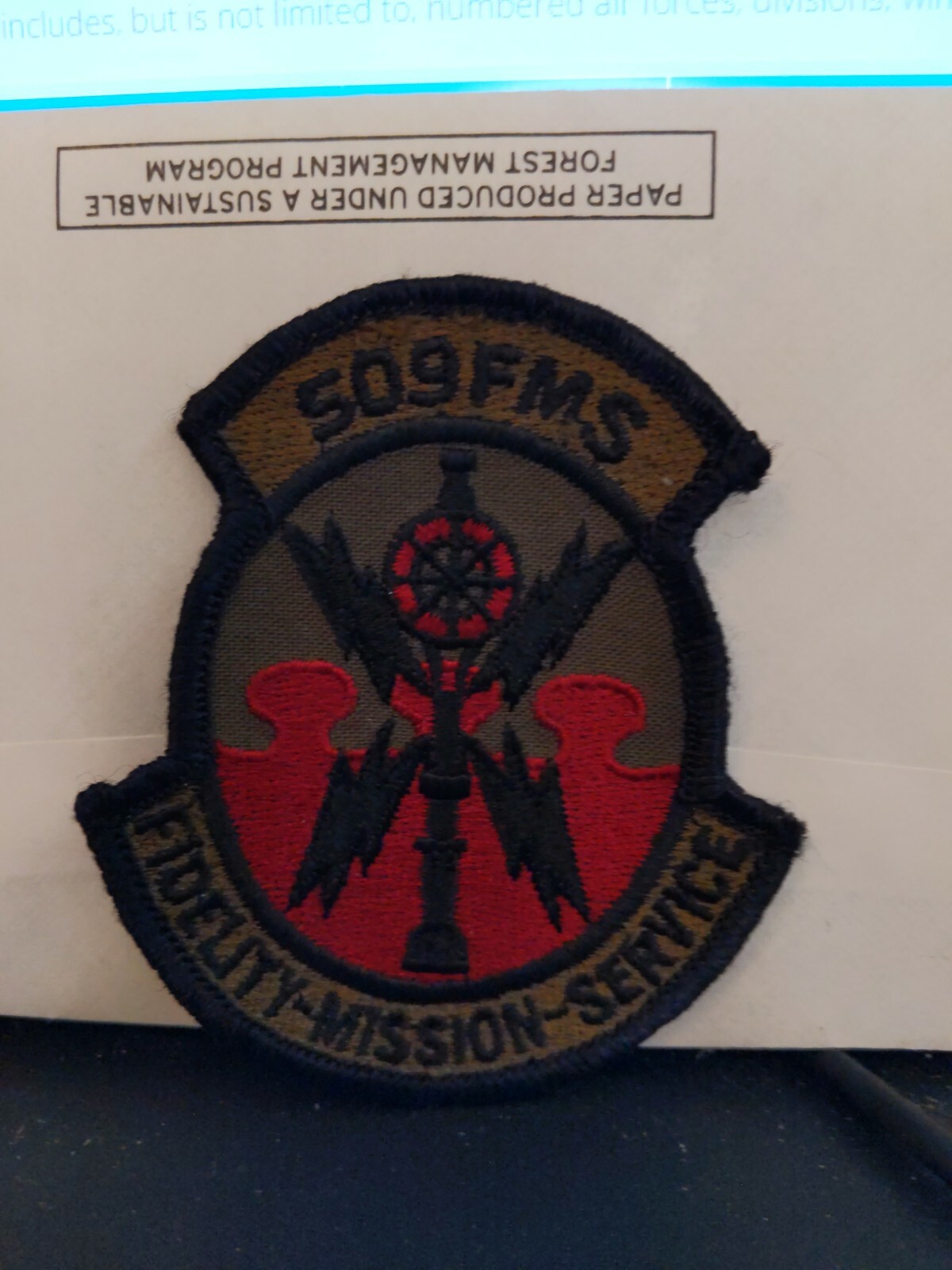 USAF 509th FIELD MAINTENANCE SQUADRON PATCH F-111 3 1/2 X 3 INCH | eBay