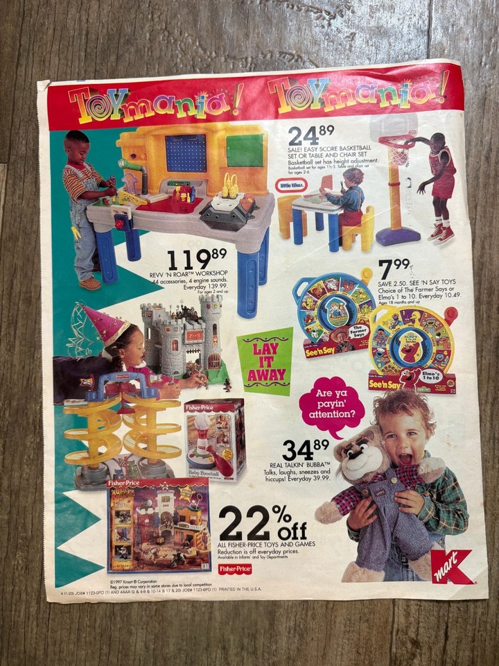 Kmart Ad Newspaper Flyer Vintage 1997 Electronics Toys Lego Barbie ...