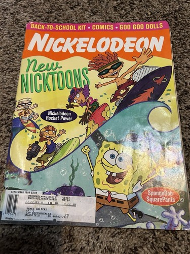 vintage 1999 nickelodeon Magazine SpongeBob SquarePants | eBay