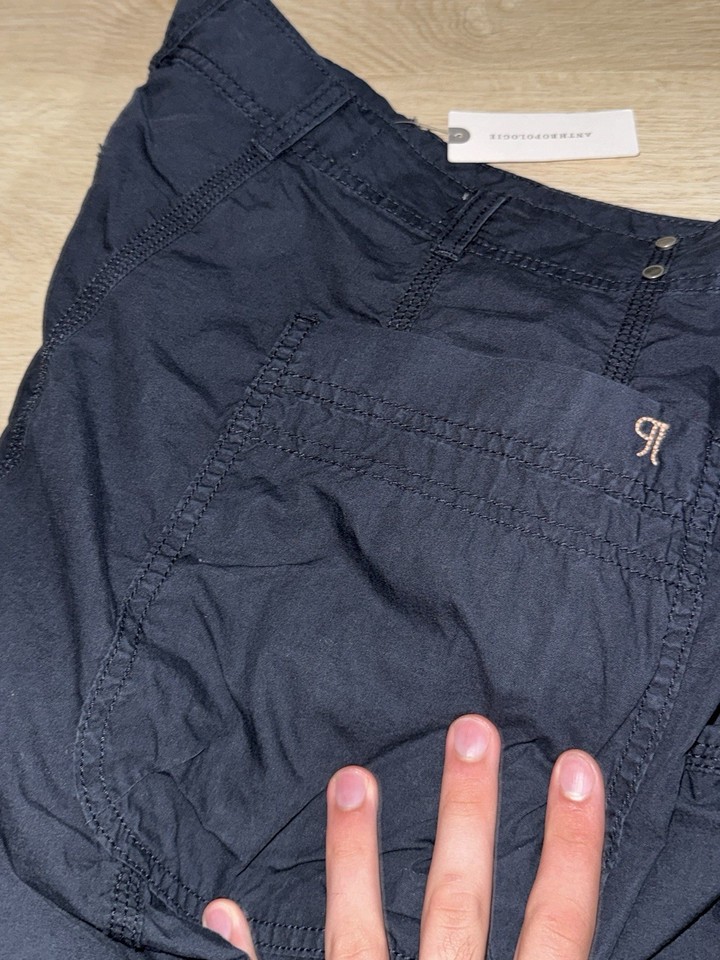NWT 25 Pilcro Parachute Curve Barrel Pants- Midnight Blue | eBay