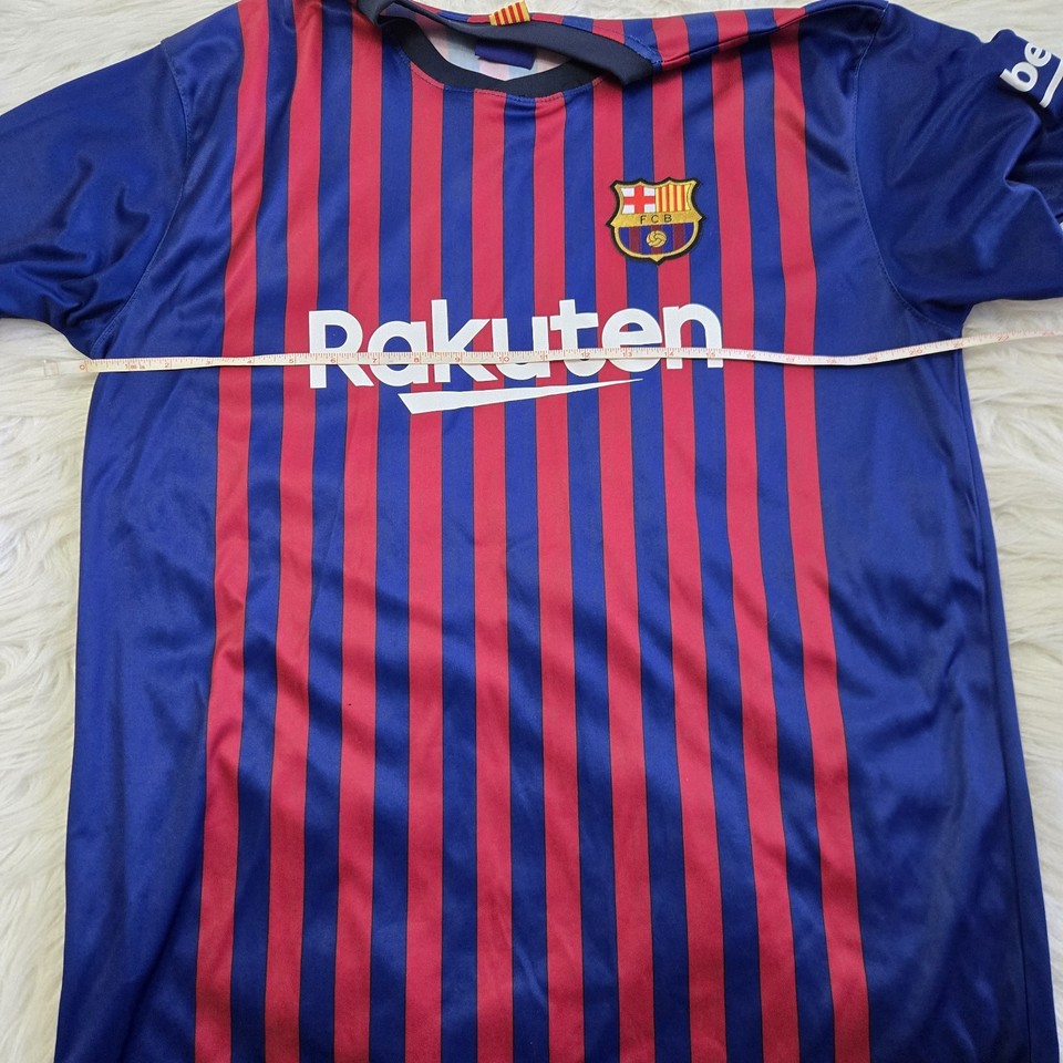 FCB Barcelona Rakuten Beko Soccer MESSI #10 Dri Fit Jersey Size Men’s ...