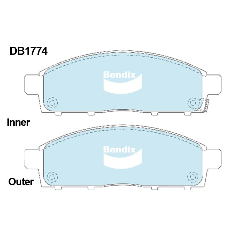 Bendix 4WD/SUV Disc Brake Pads Set - DB1774-4WD | eBay