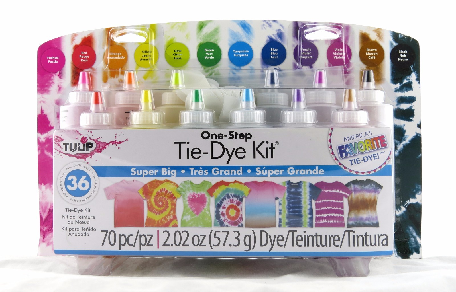 Super Big One Step Tie Dye Kit Tulip NEW tye die craft activity party ...