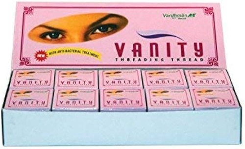 Vanity Eyebrow Threading Thread spool Pack of 10 Rolls 100% Cotton - 1 ...