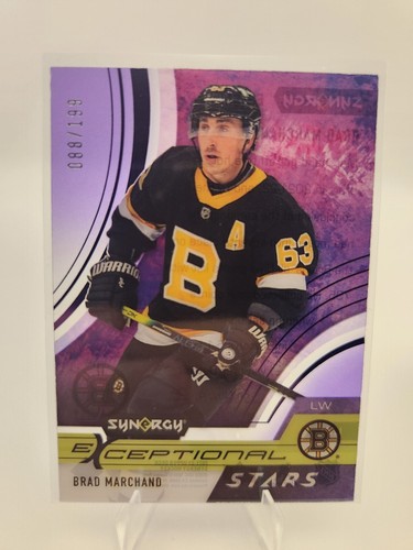 2021-22 Upper Deck Synergy - Exceptional Stars Brad Marchand #ES-BM Purple /199 | eBay