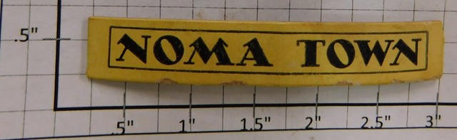 Noma 450-4 Noma Town Sign for sale online | eBay