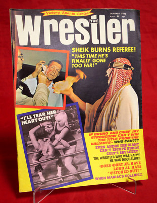The Wrestler Magazine January 1975 Sheik Original Release | eBay