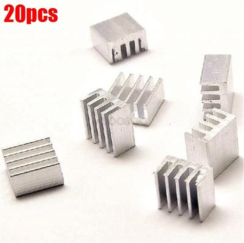 20Pcs Aluminum 8.8X8.8X5MM Heat Sink For Stepstick A4988 Chip Led Power ...