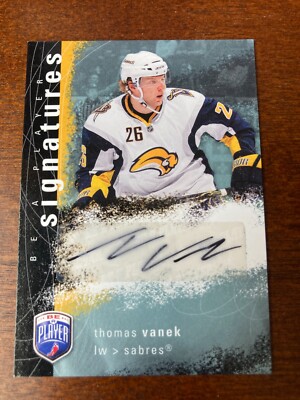2007-08 Upper Deck Signatures Autograph Thomas Vanek Auto | eBay