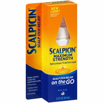 Scalpicin SCALP ITCH RELIEF ON THE GO w/ ALOE Anti-Itch Liquid Maximum ...