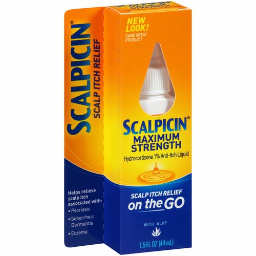 Scalpicin SCALP ITCH RELIEF ON THE GO w/ ALOE Anti-Itch Liquid Maximum ...