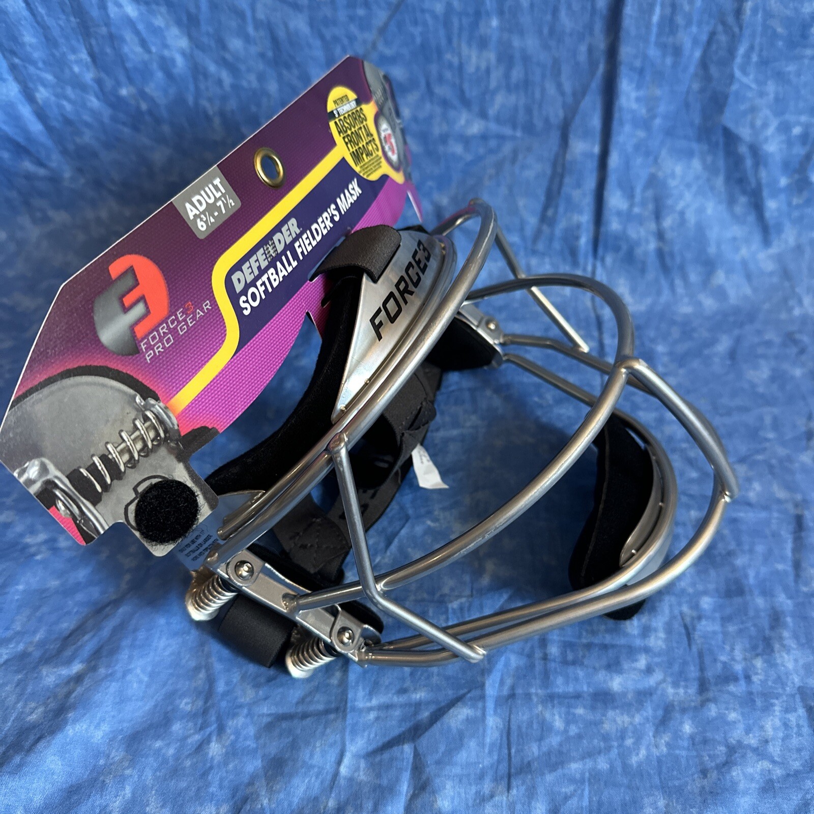 Force3+Defender+Fastpitch+Softball+Fielders+Mask+-+Black+-+Adult for ...