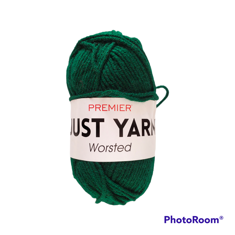 PREMIER JUST YARN - WORSTED - 131 yds - 60g - 23 COLORS AVAILABLE - 100 ...