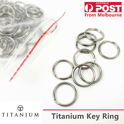 Titanium Split Key Ring Keychain Key Holder Keyring Bag Accessoy | eBay ...