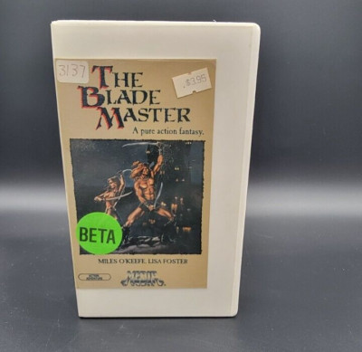 RARE BETA TAPE "The Blade Master" 1982 Media Betamax 1984 (NOT VHS) Joe ...